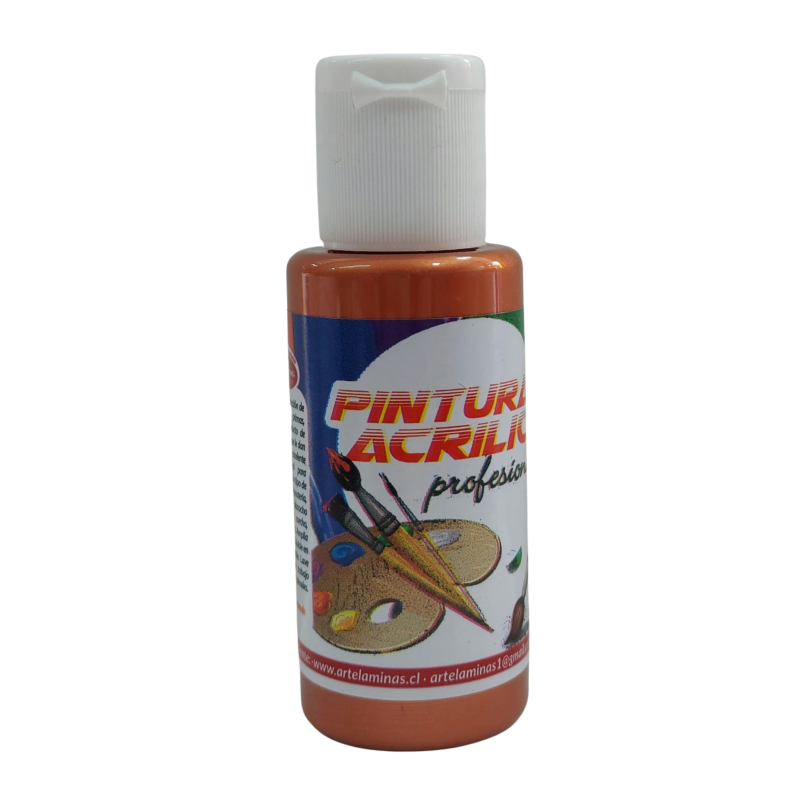 Pintura acrilica Color 603 Metalico Cobre Artelaminas 50mL